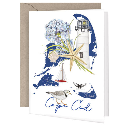 Cape Cod Symbols Greeting Card – Mary Lake Thompson Ltd