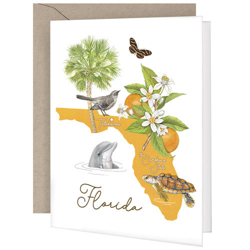 Florida State Symbols Greeting Card – Mary Lake Thompson Ltd