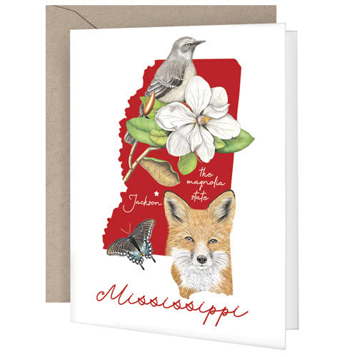 Mississippi State Symbols Greeting Card – Mary Lake Thompson Ltd