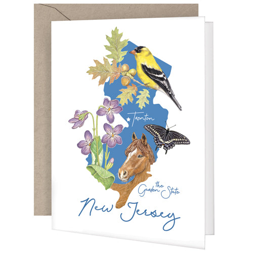 NJ State Symbols Greeting Card – Mary Lake Thompson Ltd