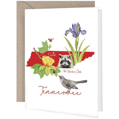 Tennessee State Symbols Greeting Card – Mary Lake Thompson Ltd